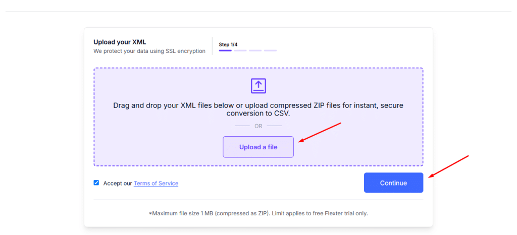 How To Use The Flexter Xml To Csvtsv Converter Online